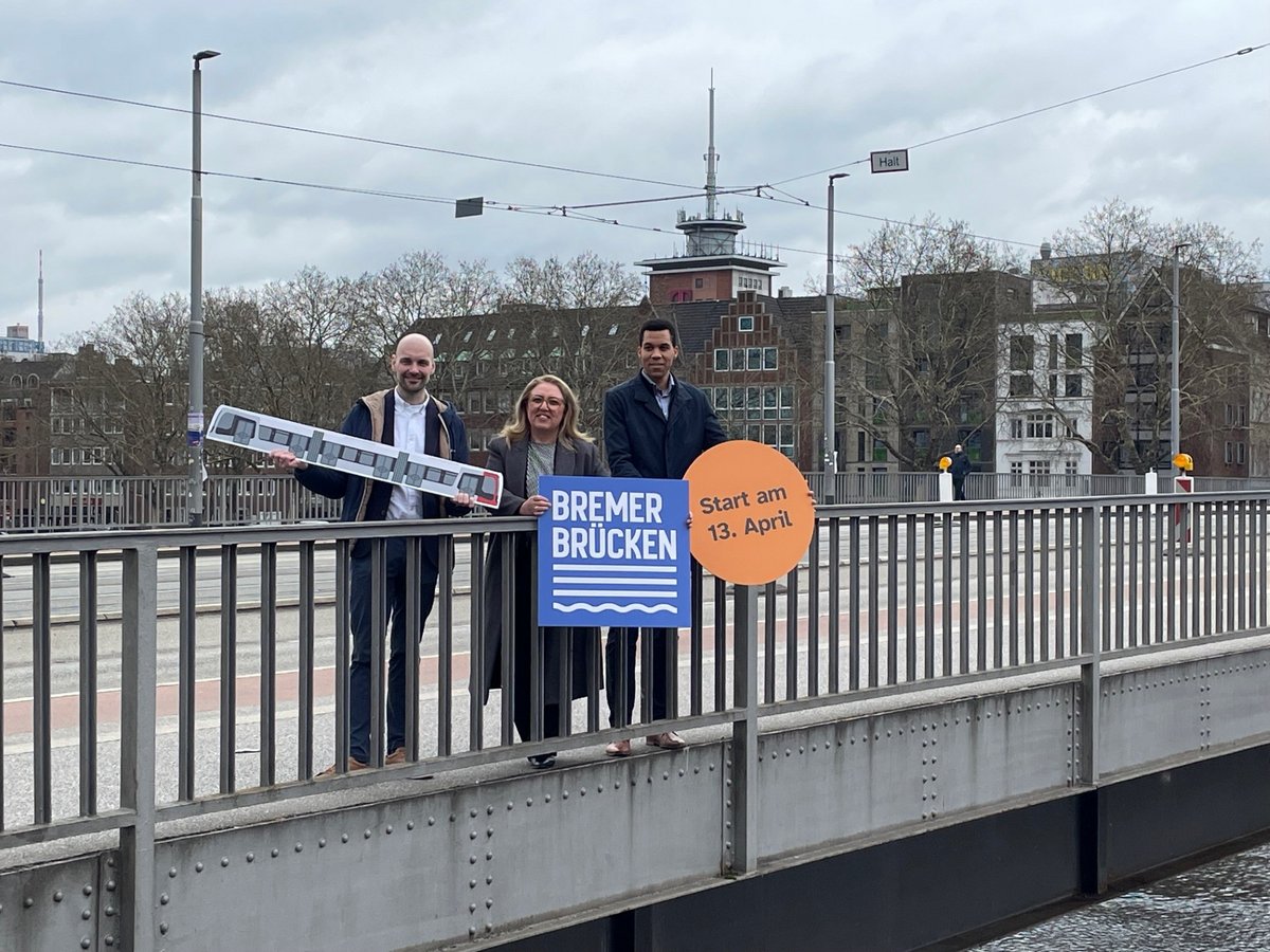 Ab 13. April: Straßenbahnen fahren wieder über die Bürgermeister-Smidt ...